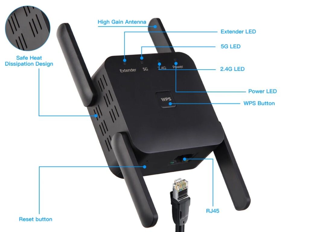 Wi-Fi leviala laiendaja Repeater Extender - SOOV.ee