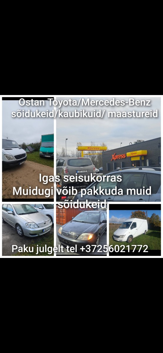 Toyota / MB sõiduk / kaubik / maastur (OST) - SOOV.ee