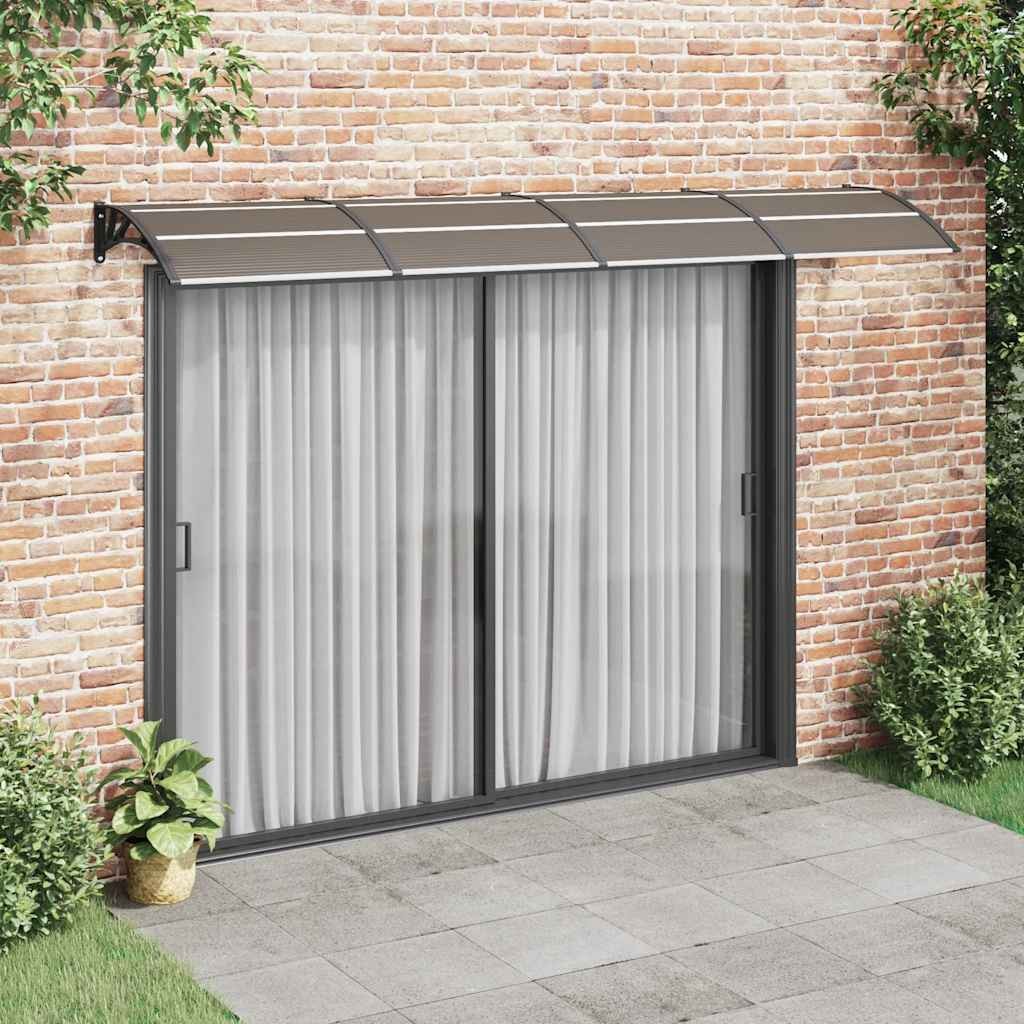 vidaXL ukse varikatus must 350 x 100 cm polükarbonaat - SOOV.ee