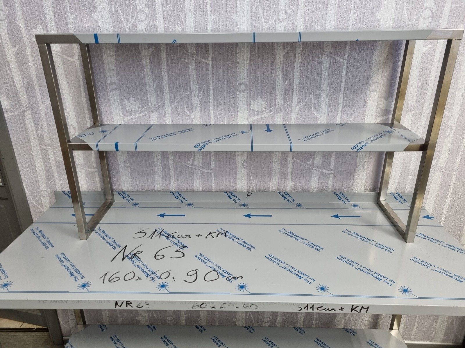 Lauapealne roostevaba riiul 120cm - SOOV.ee